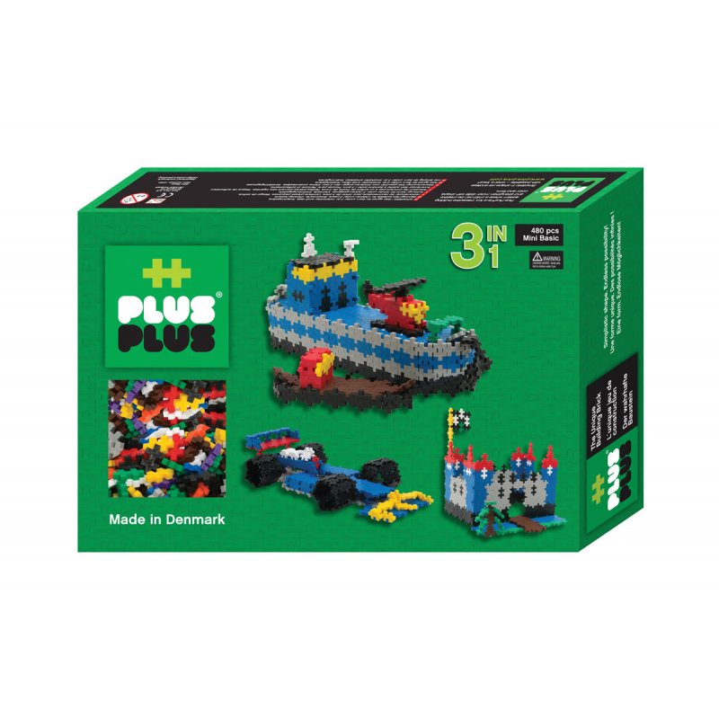 Plus plus Box mini Basic 480 pièces - 3 en 1 - 17,96€
