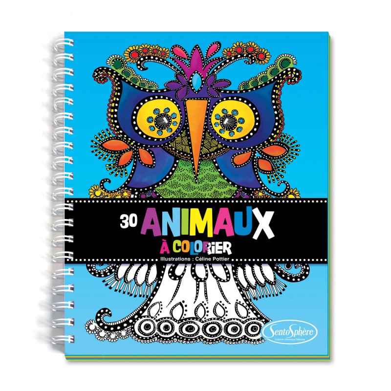 Carnet de coloriage Animaux Sentosphère - 7,50€
