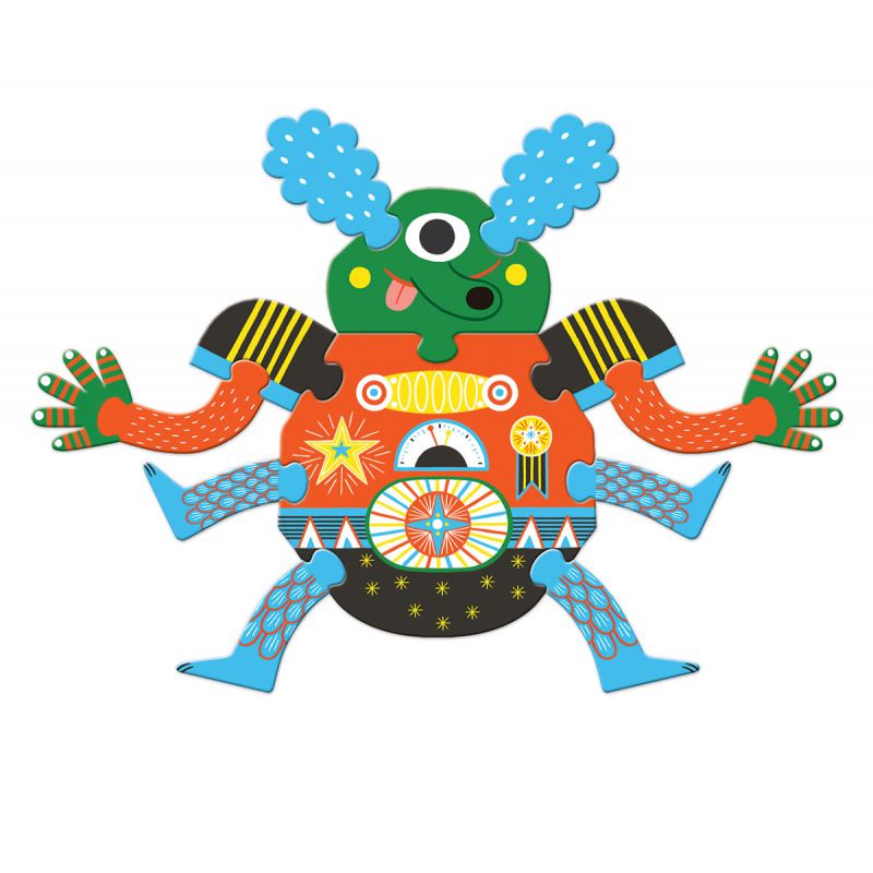 Barbazul - Crazy Puzzle 39 pièces interchangeables Djeco - 15,90€